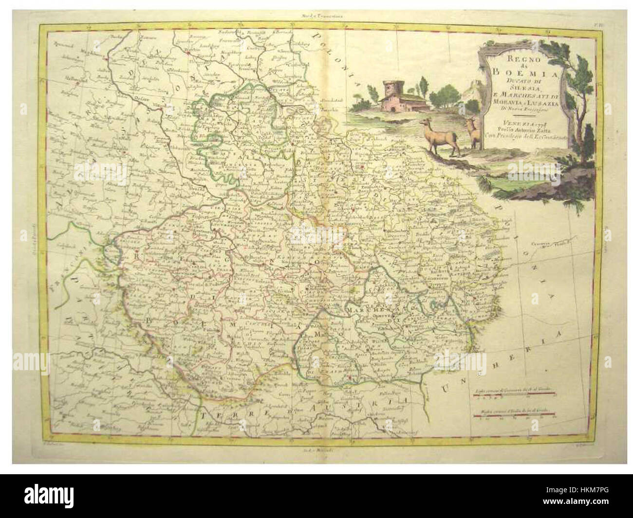 Boemia map hi-res stock photography and images - Alamy