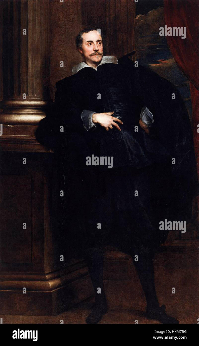 A portrait of Marcello Durazzo by Anthony van Dyck, painted during the ...