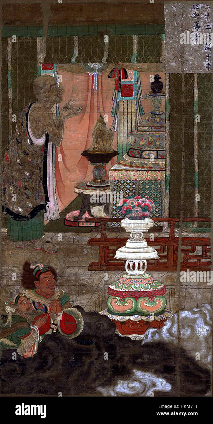 *Arhat 10* is an artwork representing one of the arhat figures in ...