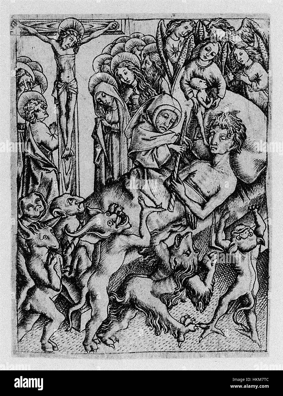 The 'Ars Moriendi' by Meister E.S. is a medieval text that illustrates ...