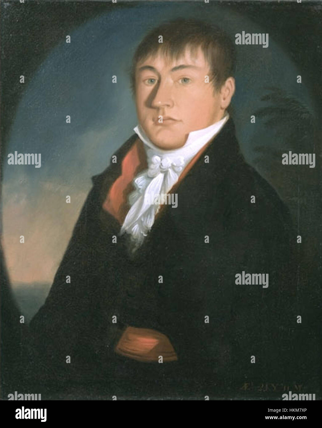 This 1804 portrait by J.R. Penniman depicts a distinguished man of the ...