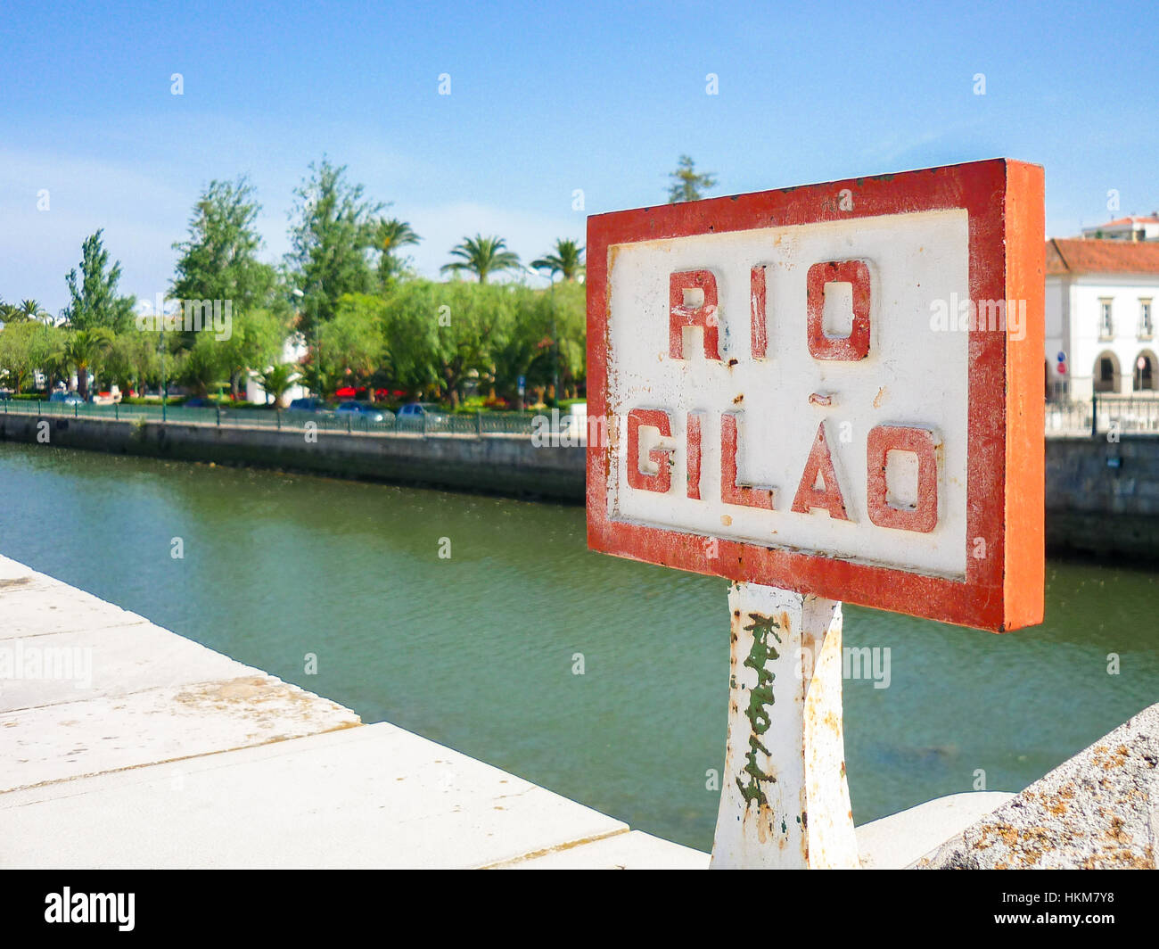 Gilao river in Tavira, Portugal Stock Photo - Alamy