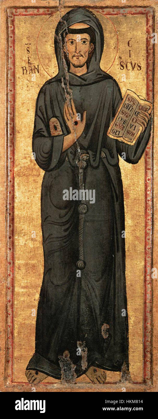 This 13th-century painting, attributed to unknown artists, depicts St ...