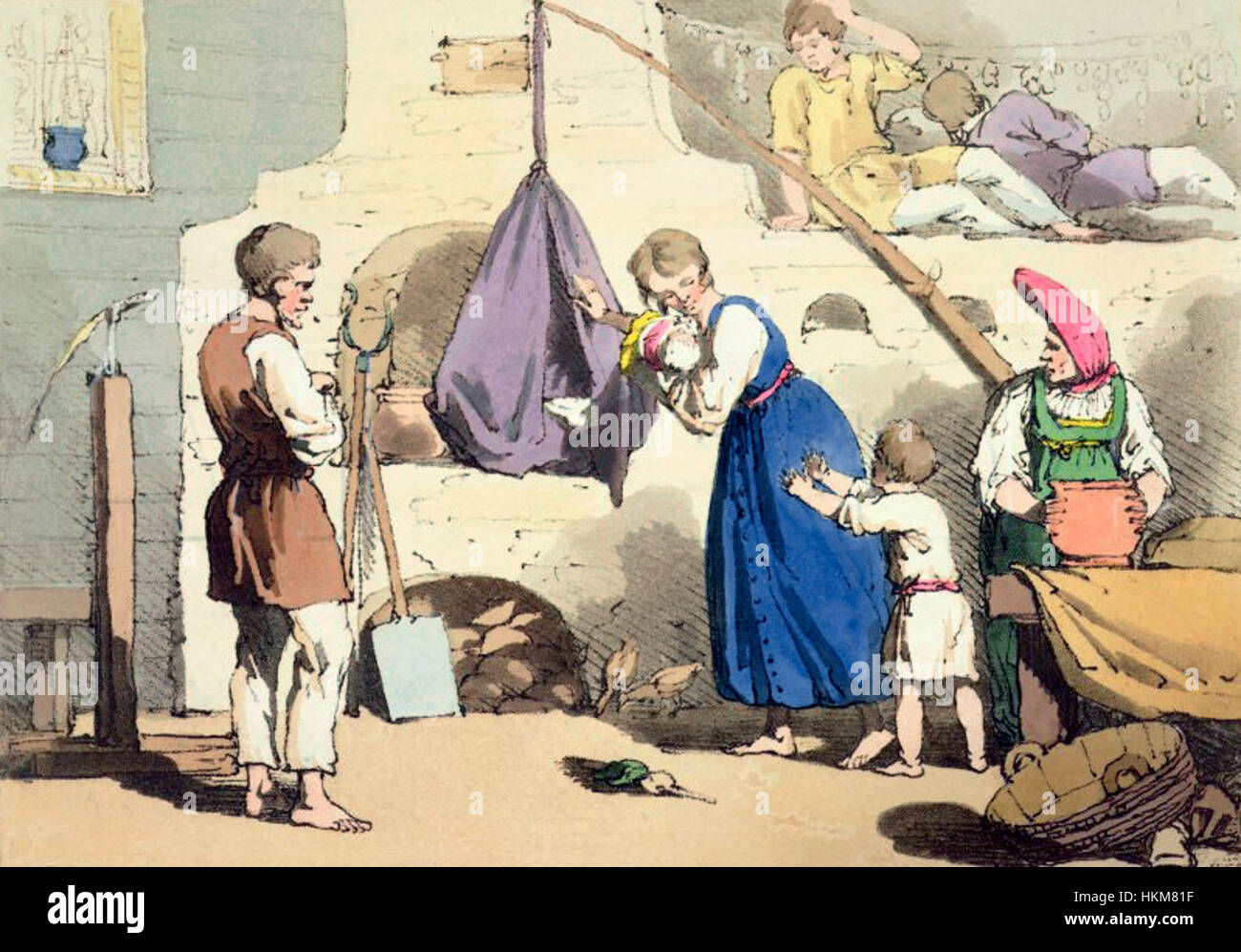 The 1803 crop painting by Atkinson Isba showcases the vibrant life of ...