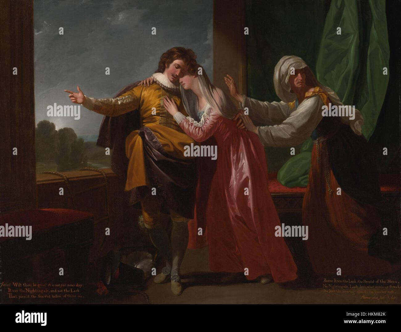 This artwork, attributed to Benjamin West and his studio, depicts the ...