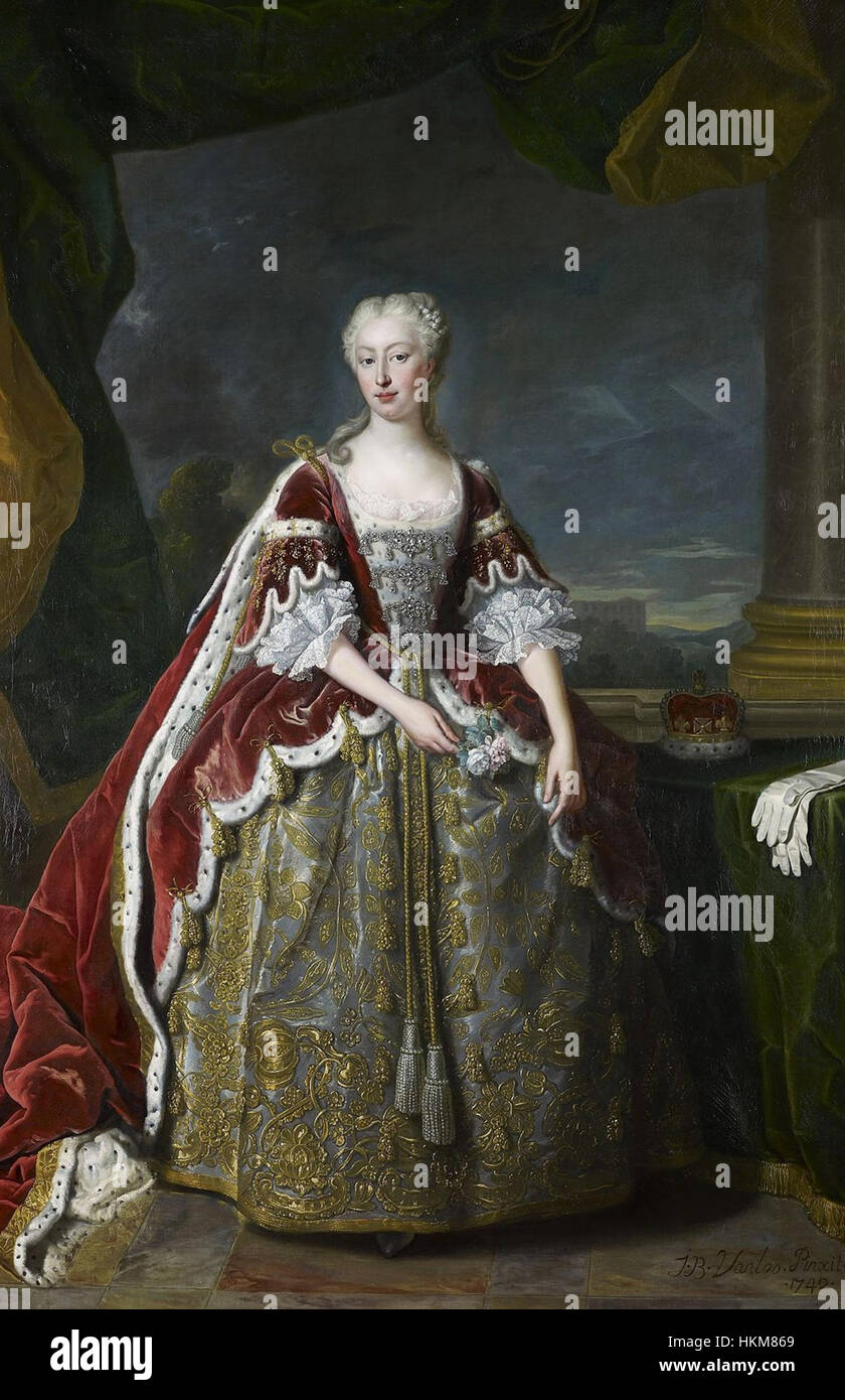 This painting of Augusta, Princess of Wales, reflects the elegance and ...