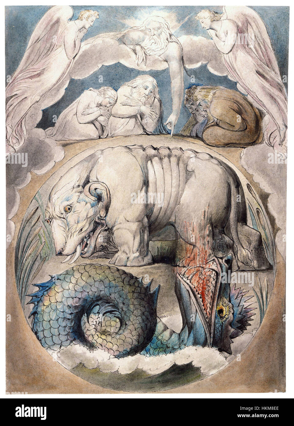 'Behemoth and Leviathan Butts' is an artwork depicting two mythical ...