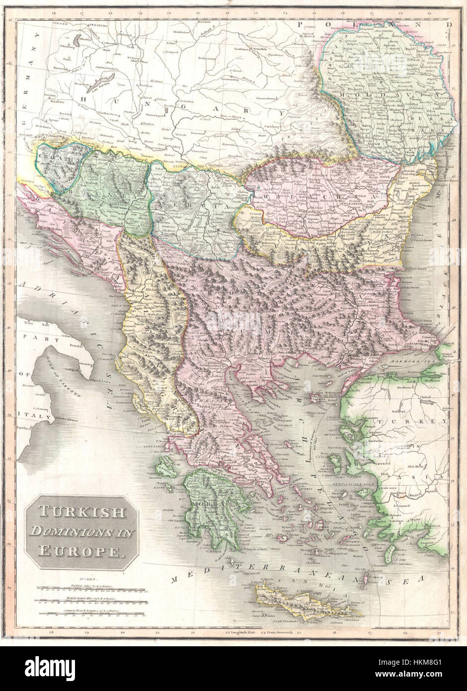 Balkans turkey in europe map hi-res stock photography and images - Alamy