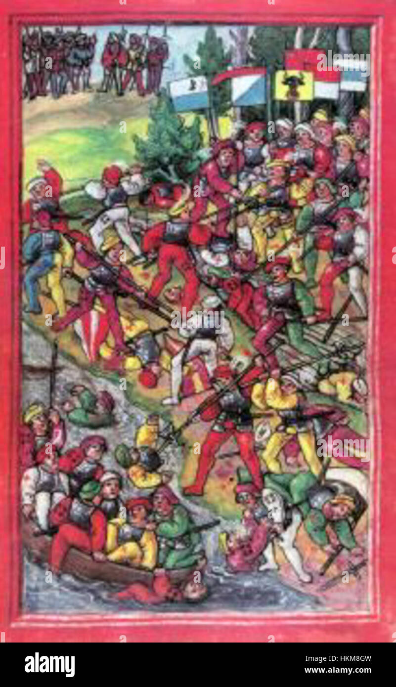 This artwork commemorates the Battle of Hard, a historical military ...