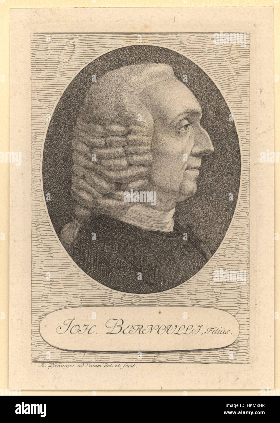 The painting 'BernoulliJohannTwo' is an artistic portrayal of Johann ...