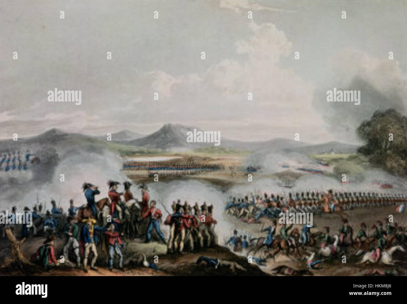 The Battle of Talavera, fought on July 28, 1809, is depicted in this ...