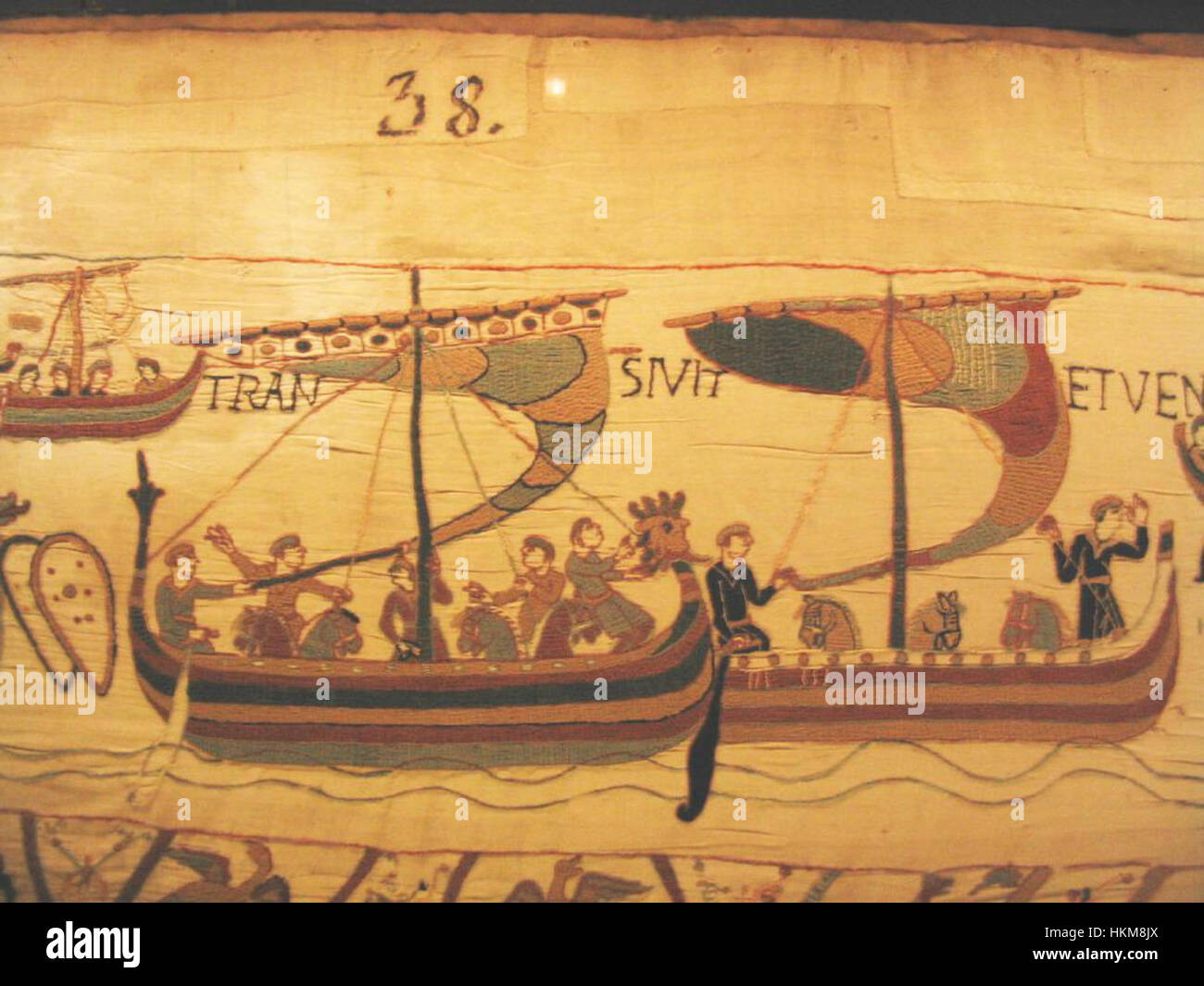 The Bayeux Tapestry is a famous embroidered cloth that depicts the ...