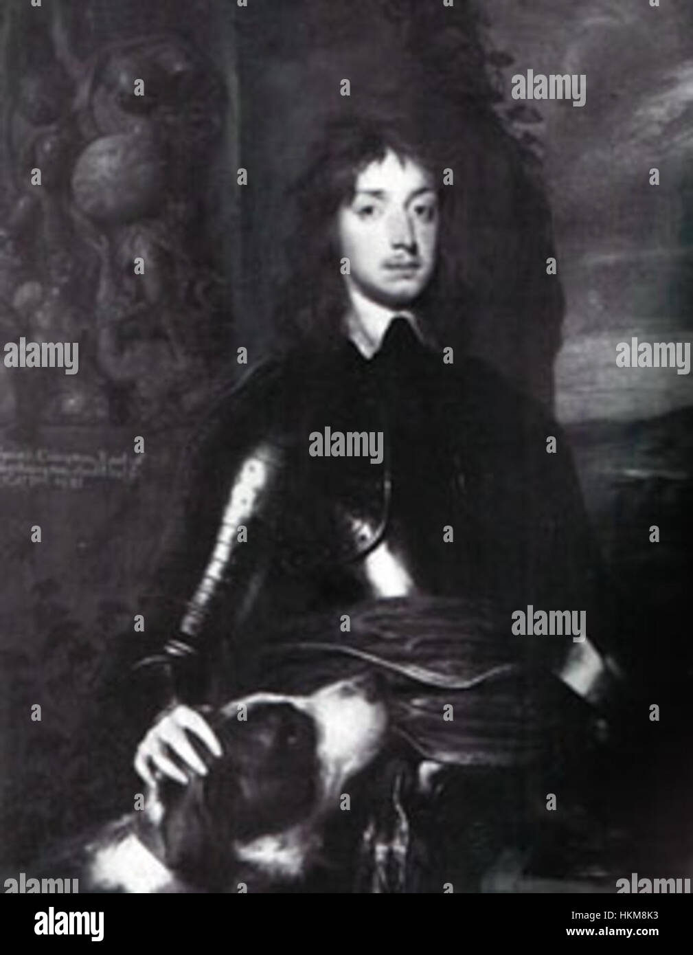 A formal portrait of the 3rd Earl of Northampton, depicted in an 18th ...