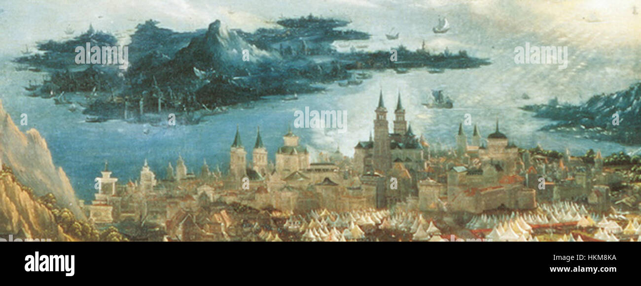 This detail from the renowned Battle of Issus painting depicts the ...