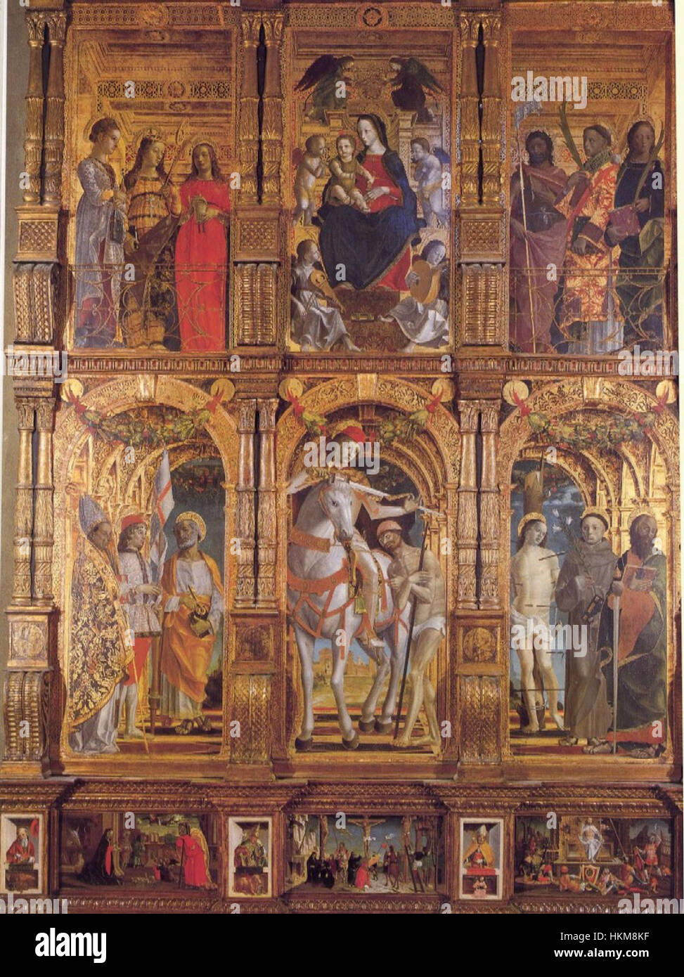 *Polyptych* by Bernardo Butinone and Bernardino Zenale is a significant ...