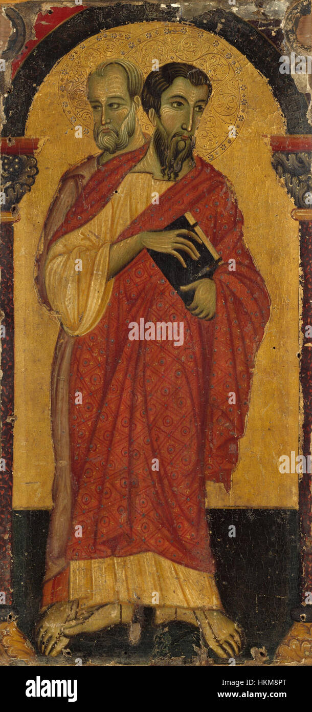 This double-sided polyptych by the Master of Saint Francis depicts ...