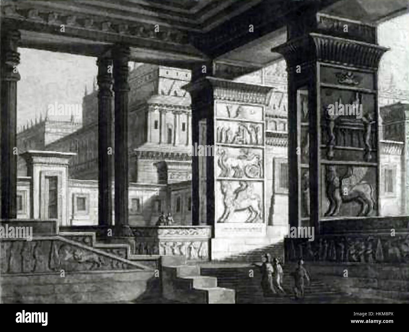 This stage set designed by Antonio Basoli for Meyerbeer’s opera ...