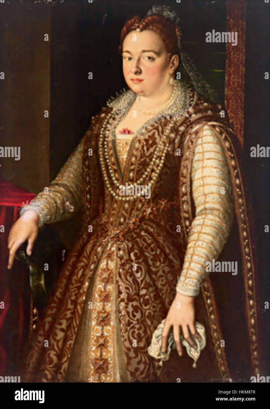 Alessandro Allori's painting of Bianca Cappello depicts the renowned 16th-century noblewoman in ...