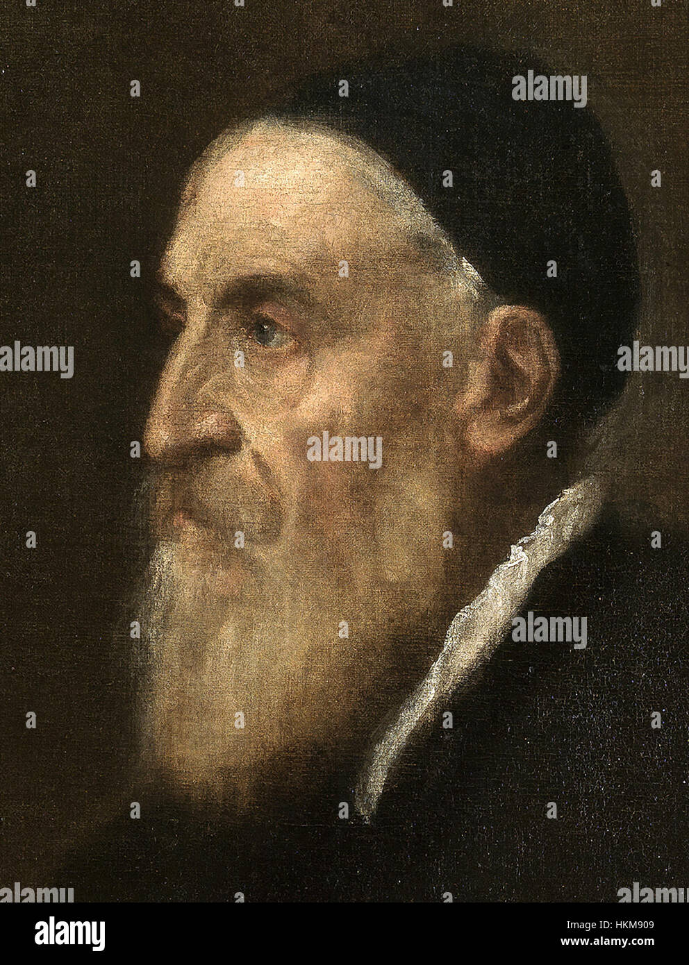 This detailed self-portrait of the Italian Renaissance artist Titian ...