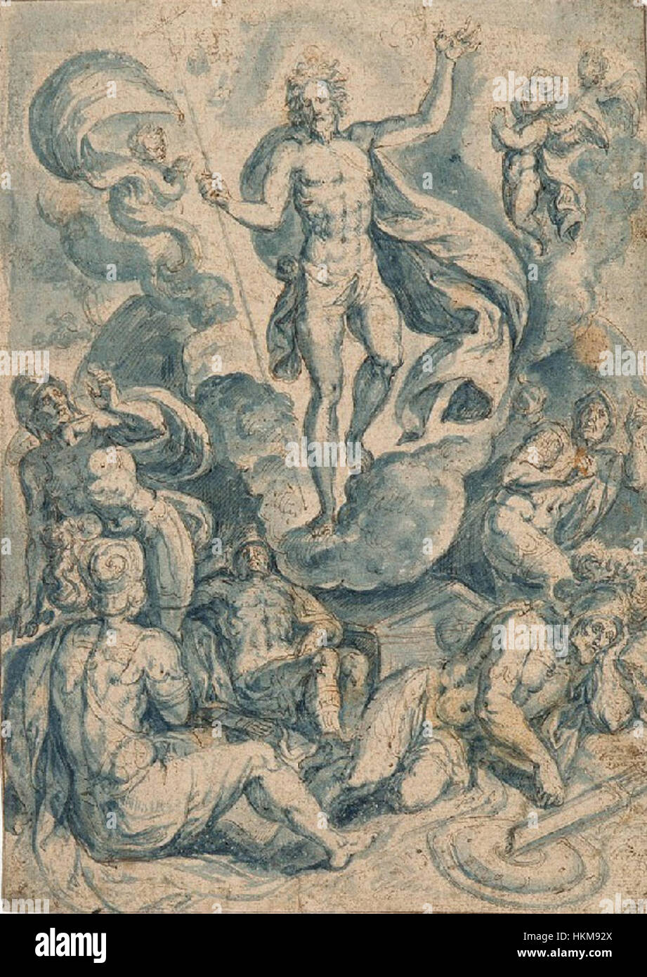 *Resurrection* by Broeck is a historical painting depicting the ...