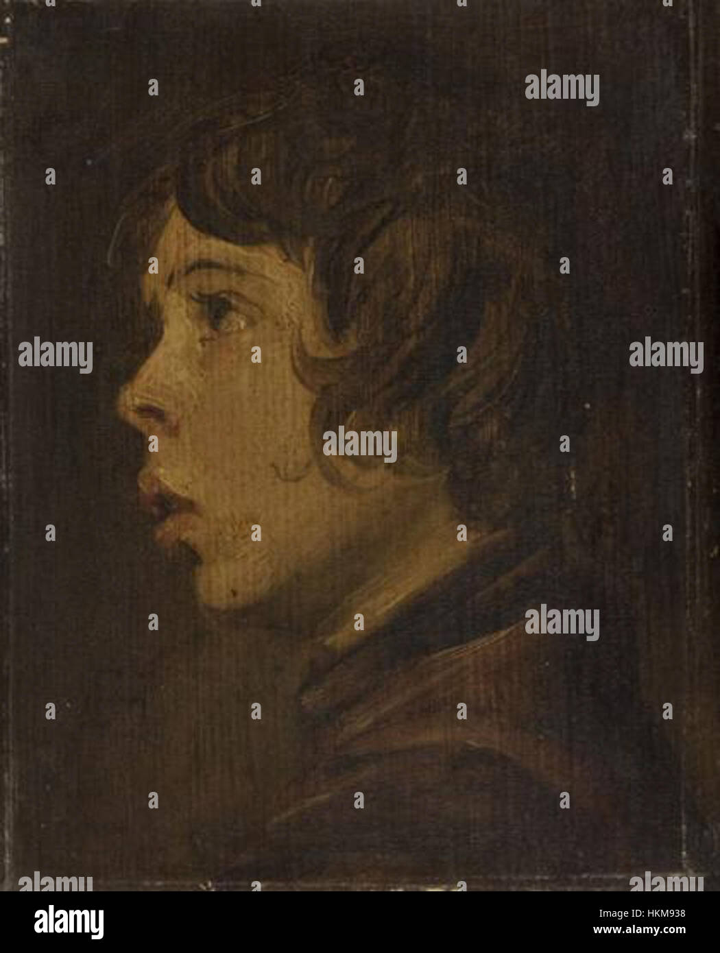 After Frans Hals - portrait of a boy facing left Stock Photo - Alamy