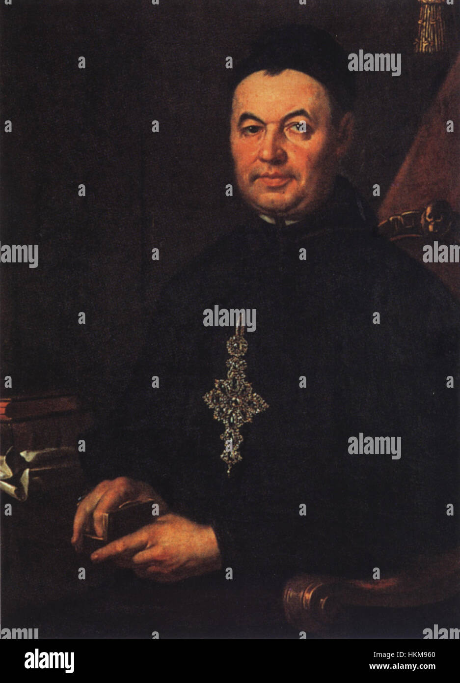 A portrait painting of Anselm Rittler, known for his refined and ...