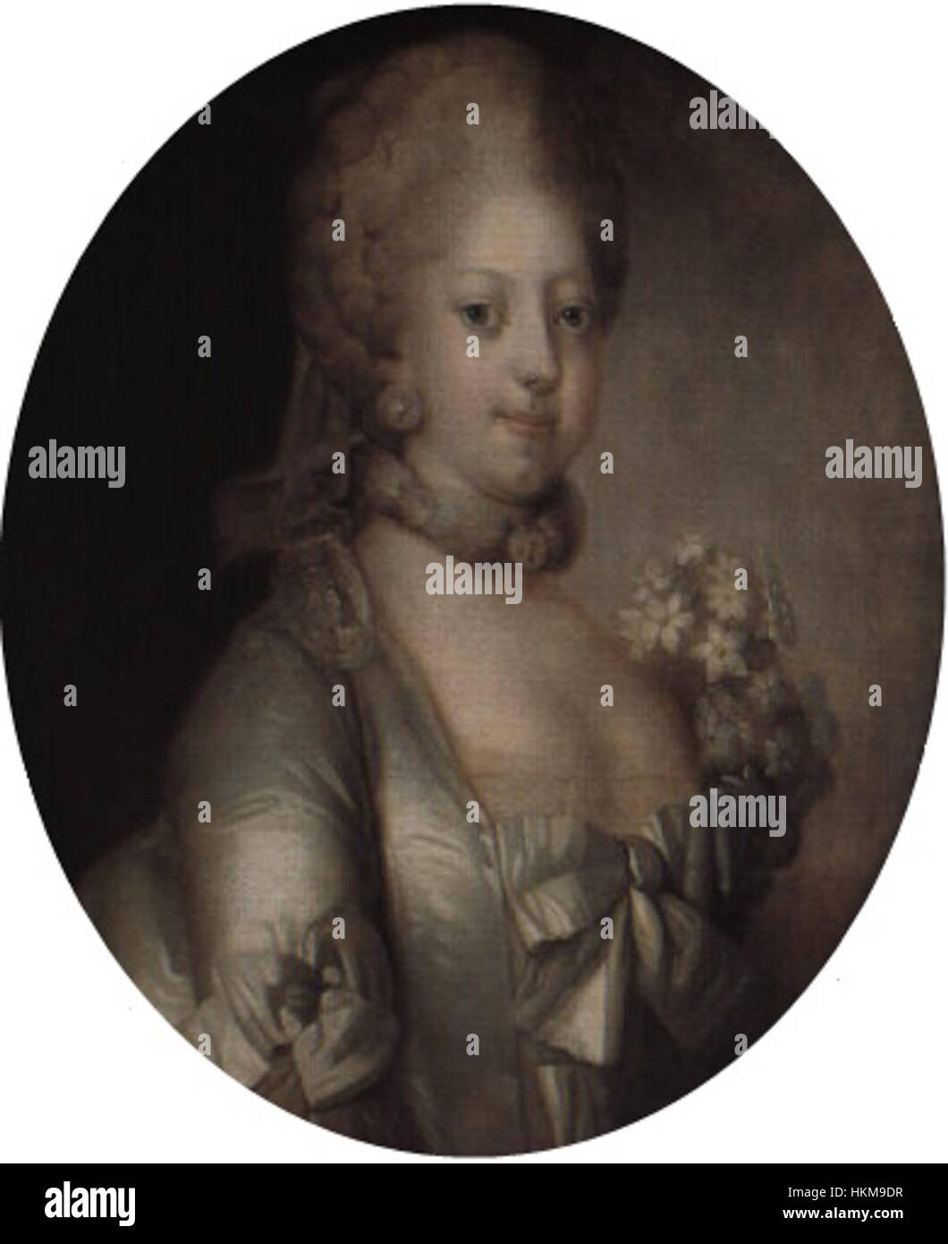 Peder Als' portrait of Carolina Matilde captures the elegance and regal ...