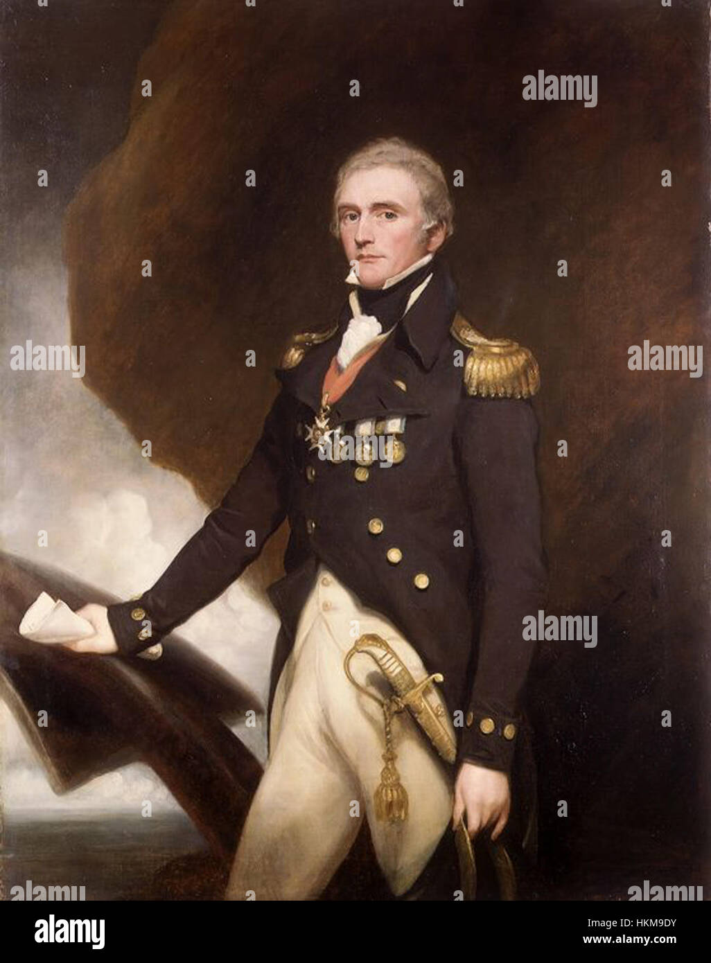 A portrait of Captain Sir Edward Berry, painted by John Singleton ...