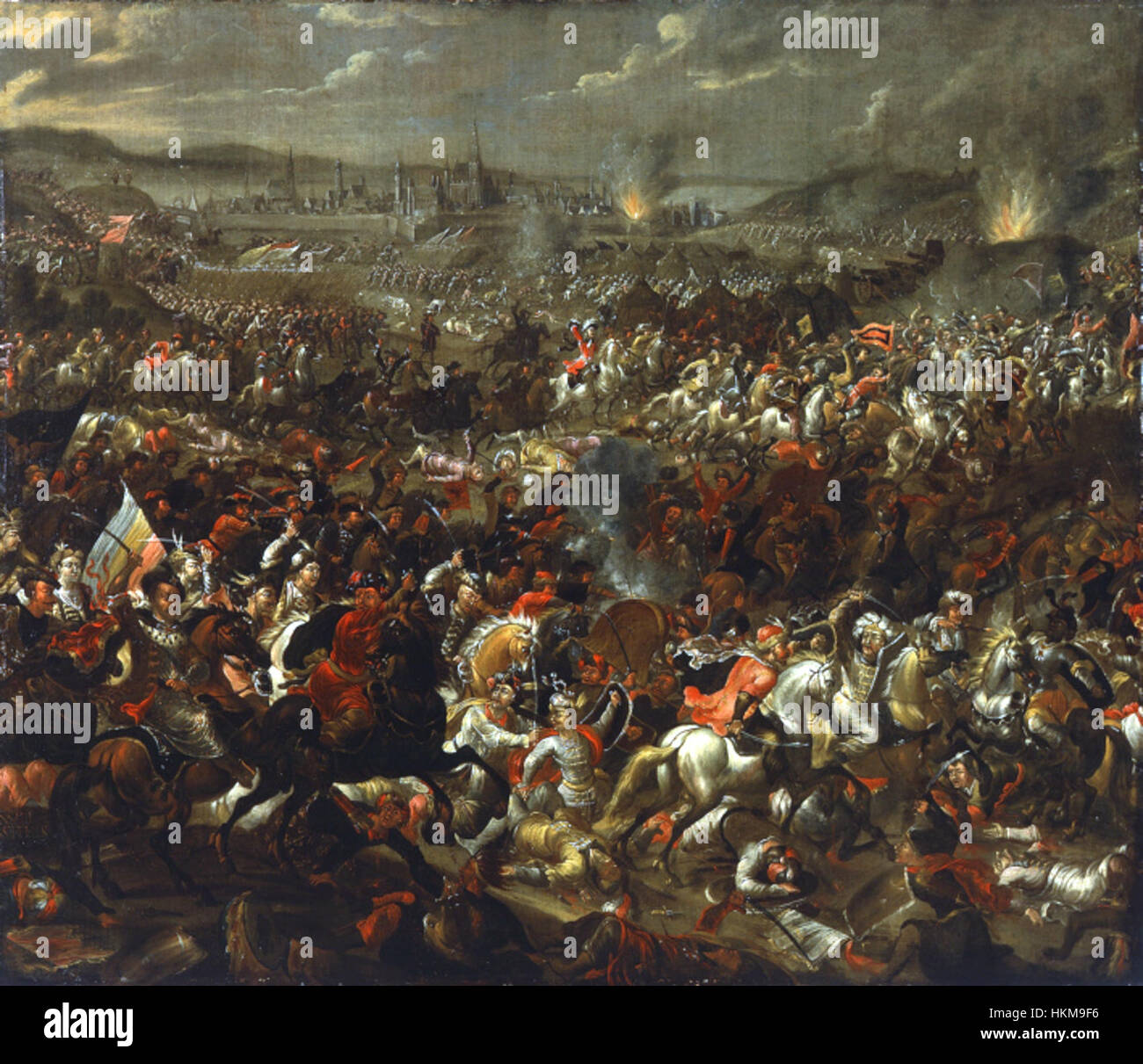 The 'Battle of Vienna' by Casteels depicts the famous 1683 battle ...