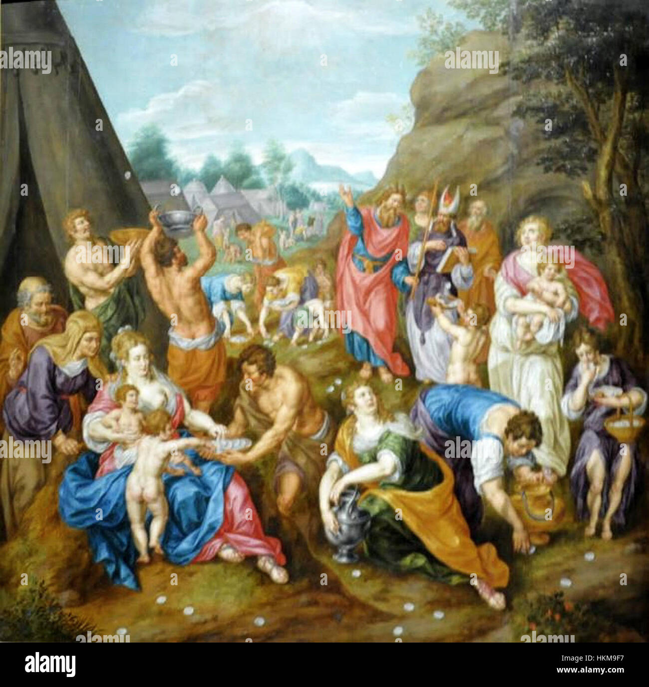 Gathering manna painting hi-res stock photography and images - Alamy