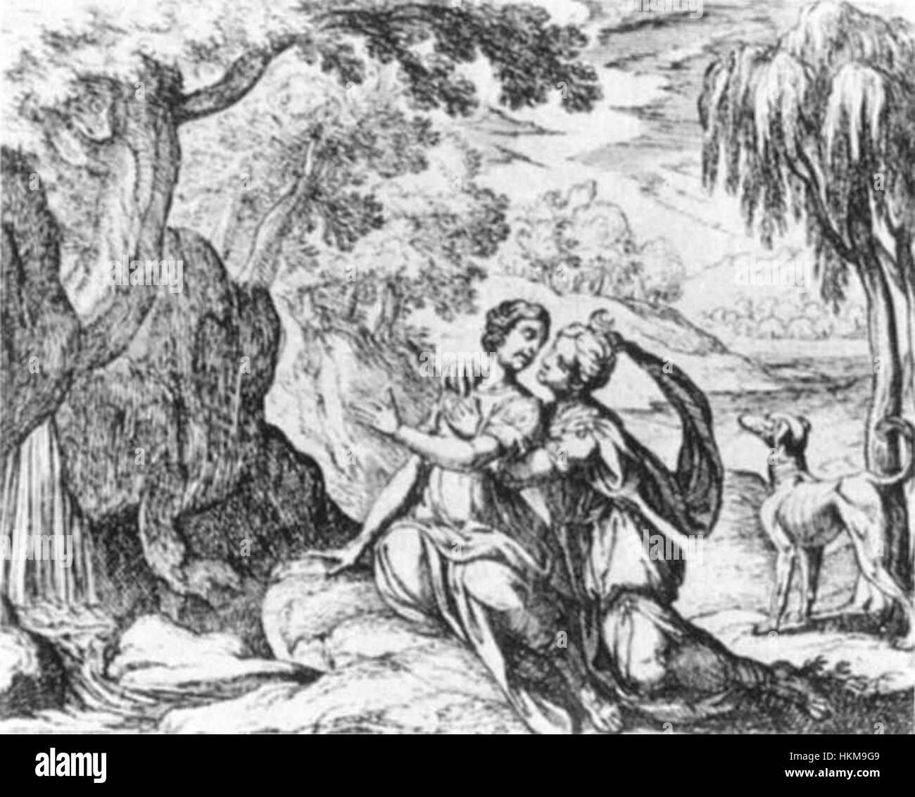 Antonio Tempesta’s 'Jupiter and Callisto' depicts the mythological ...