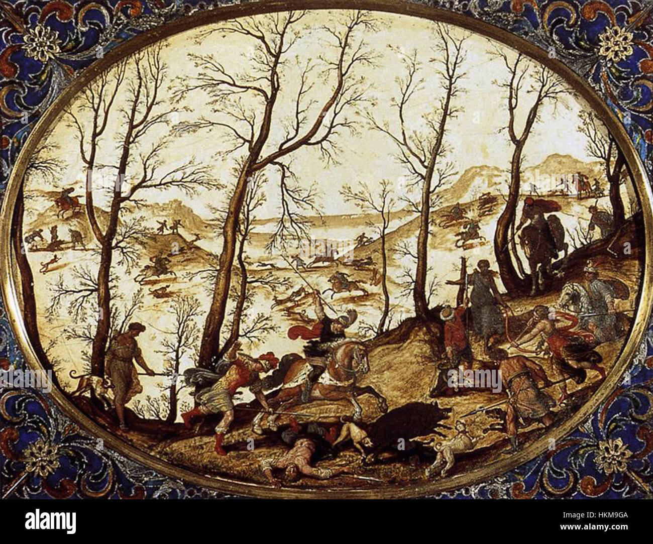 Antonio Tempesta's *The Death of Adonis* captures the dramatic moment ...