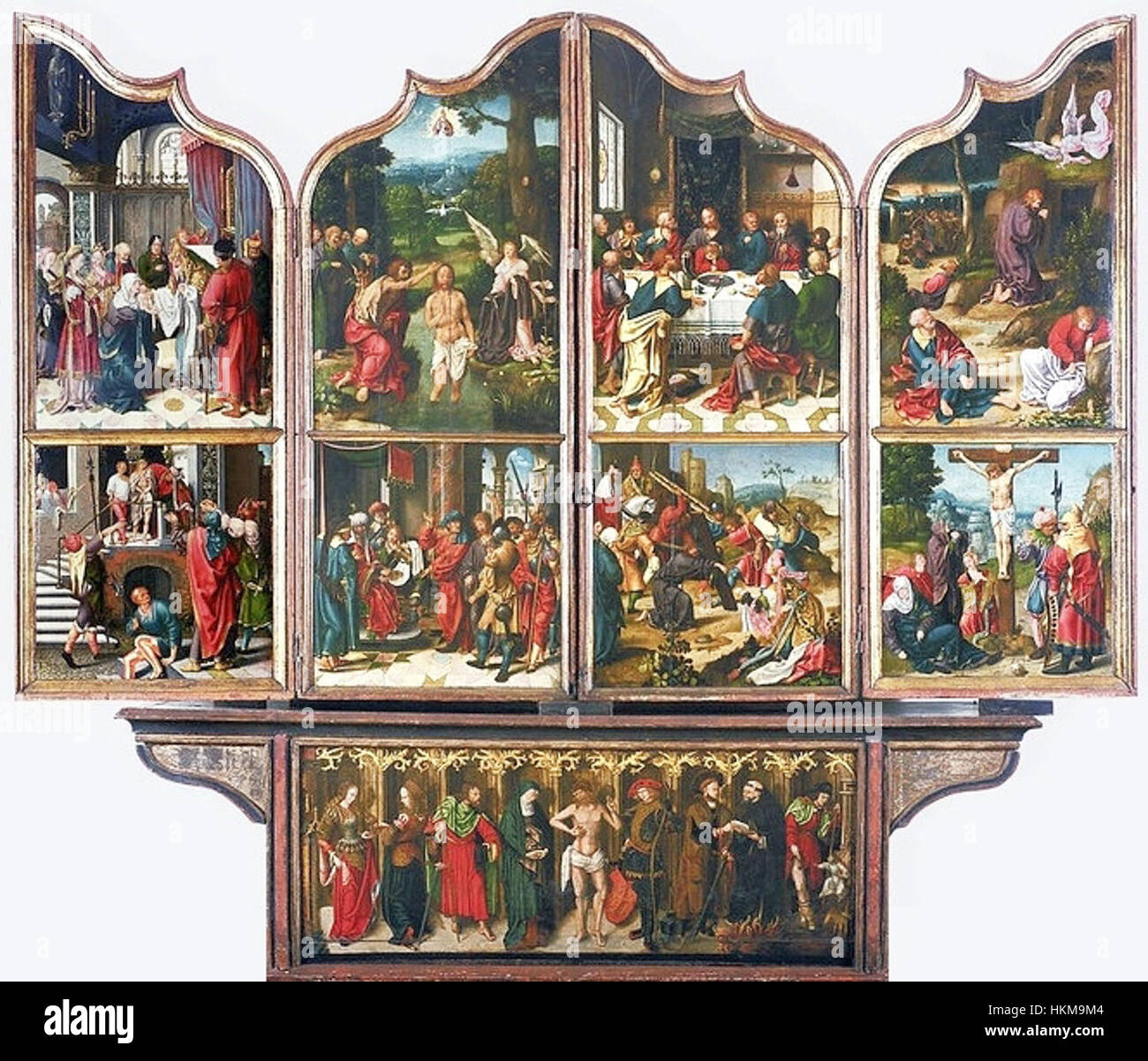 The Cleve Saint Reinhold Altar is a significant religious artwork, showcasing intricate details ...