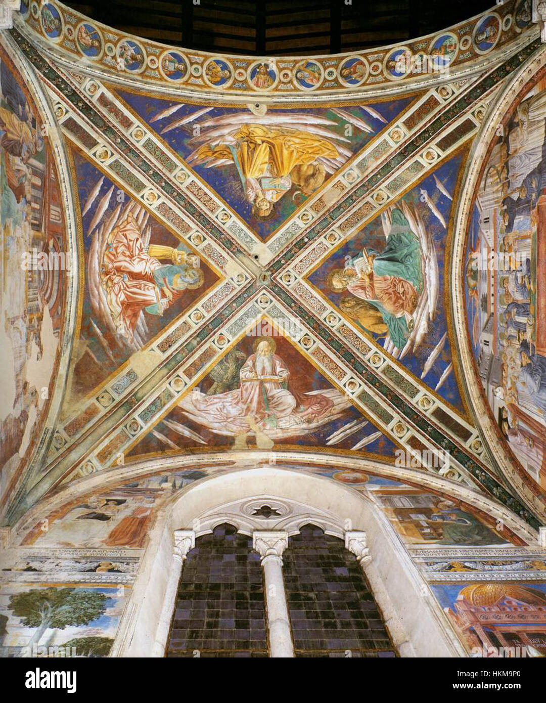 Benozzo Gozzoli's 'View of the Vaults' is part of his fresco work that ...