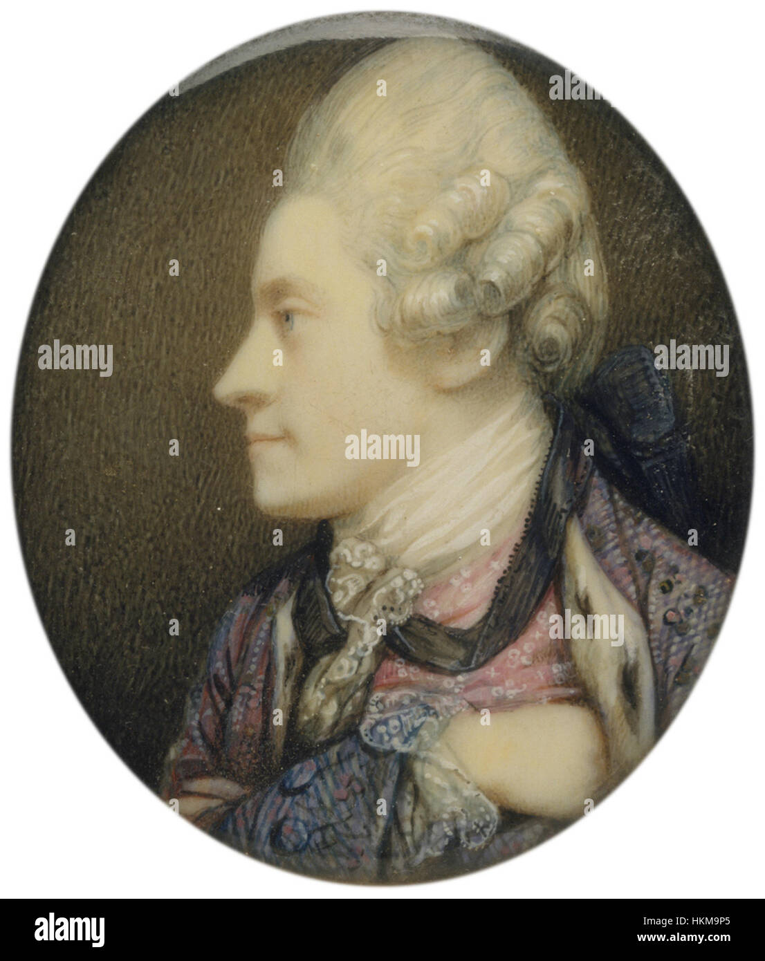 A self-portrait by Richard Cosway, an English painter known for his ...