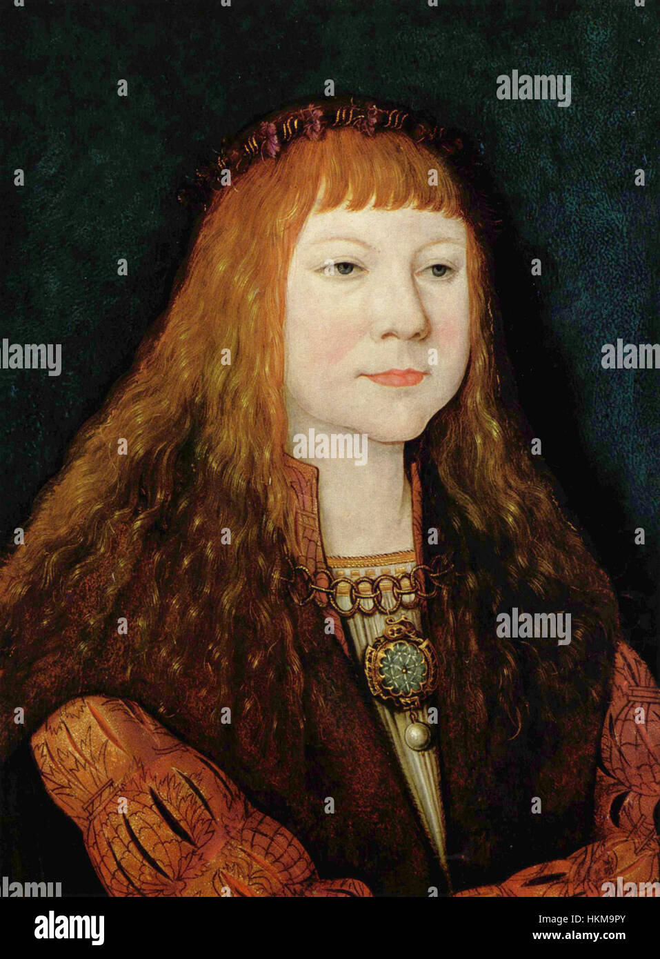 This painting by Bernhard Strigel features a detailed and vivid ...