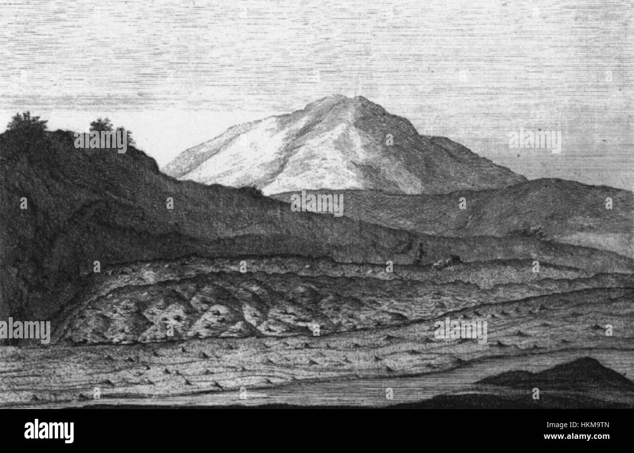 This etching from 1784 by Sarconi shows the dramatic effects of the ...