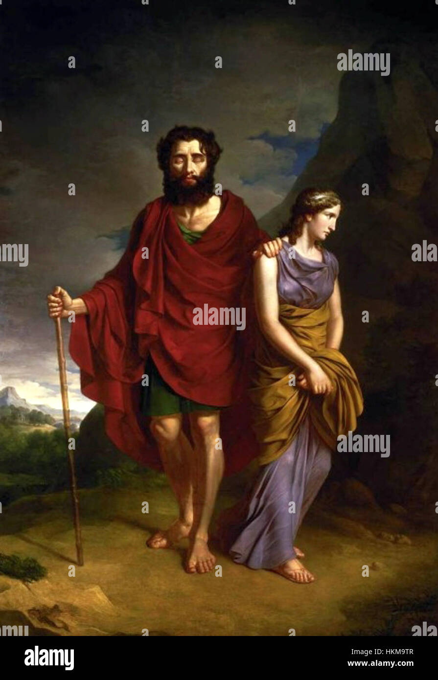 This painting by Brodowski depicts the tragic story of Oedipus and ...