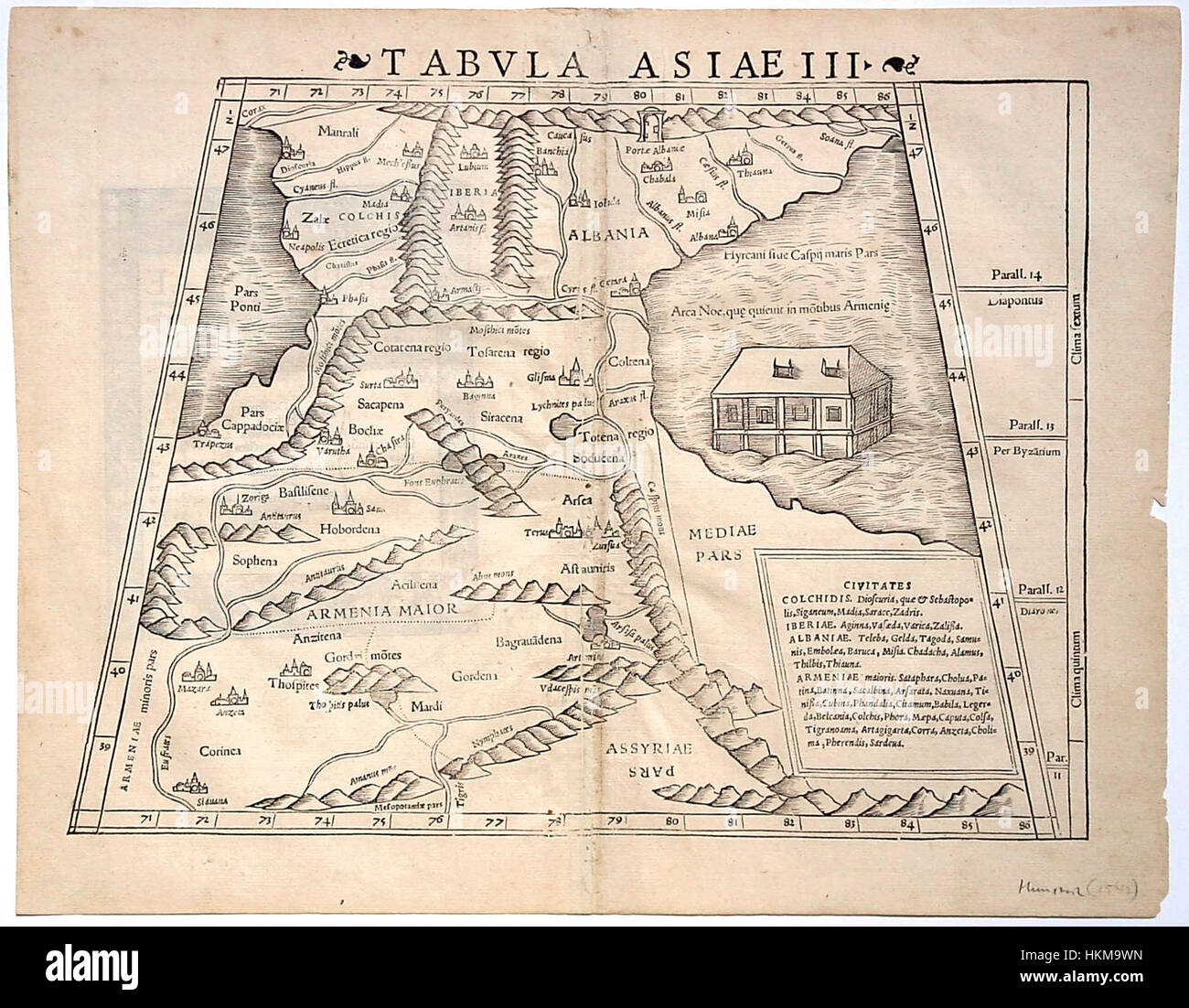This historical map of Armenia highlights the country’s geographical ...