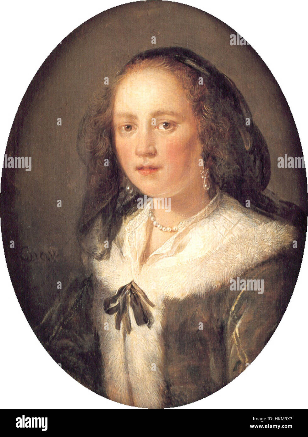 Gerard Dou’s 'Young Woman in a Black Veil' is a 17th-century Dutch ...