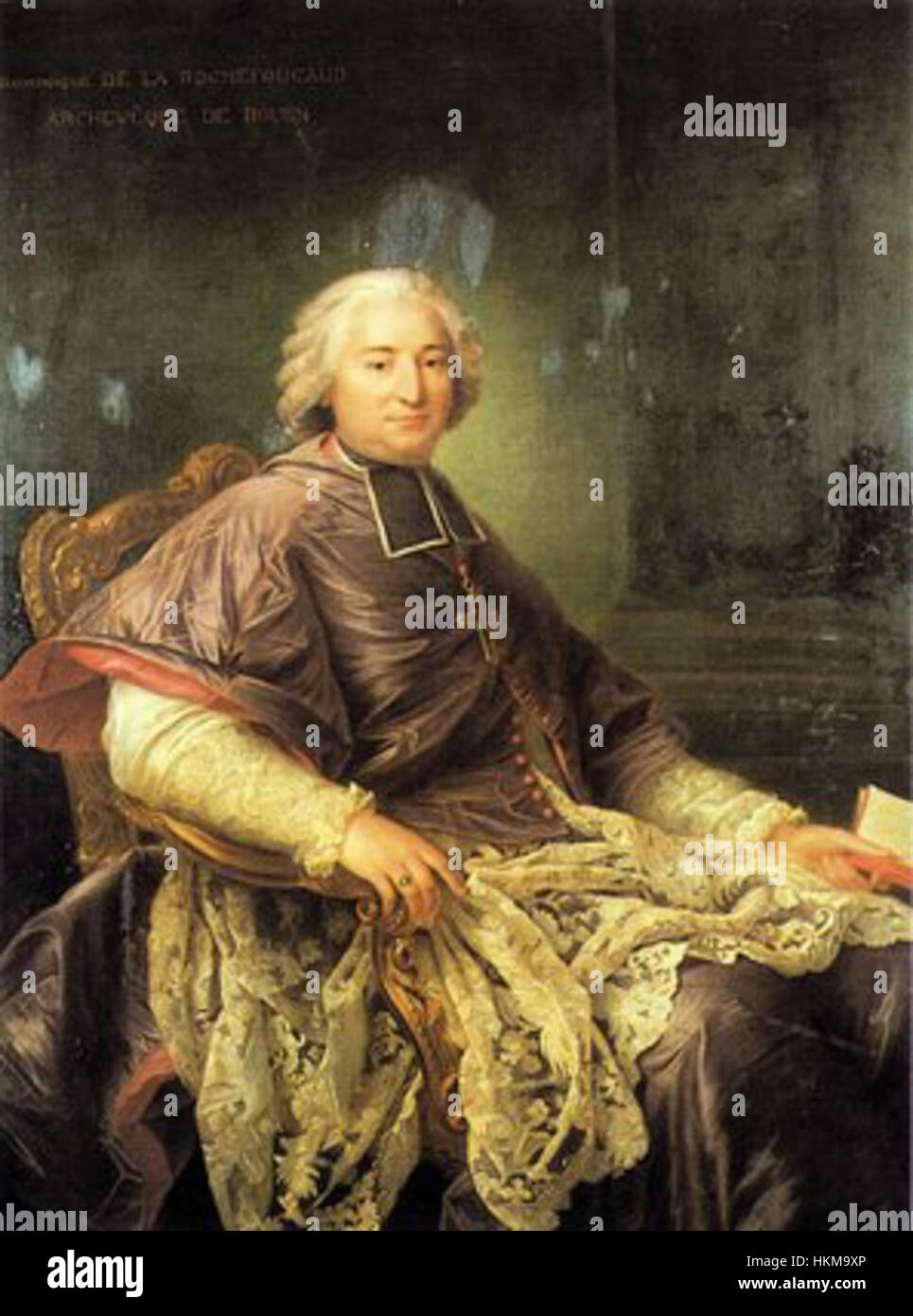 This portrait of Dominique de la Rochefoucauld, created in the 17th ...