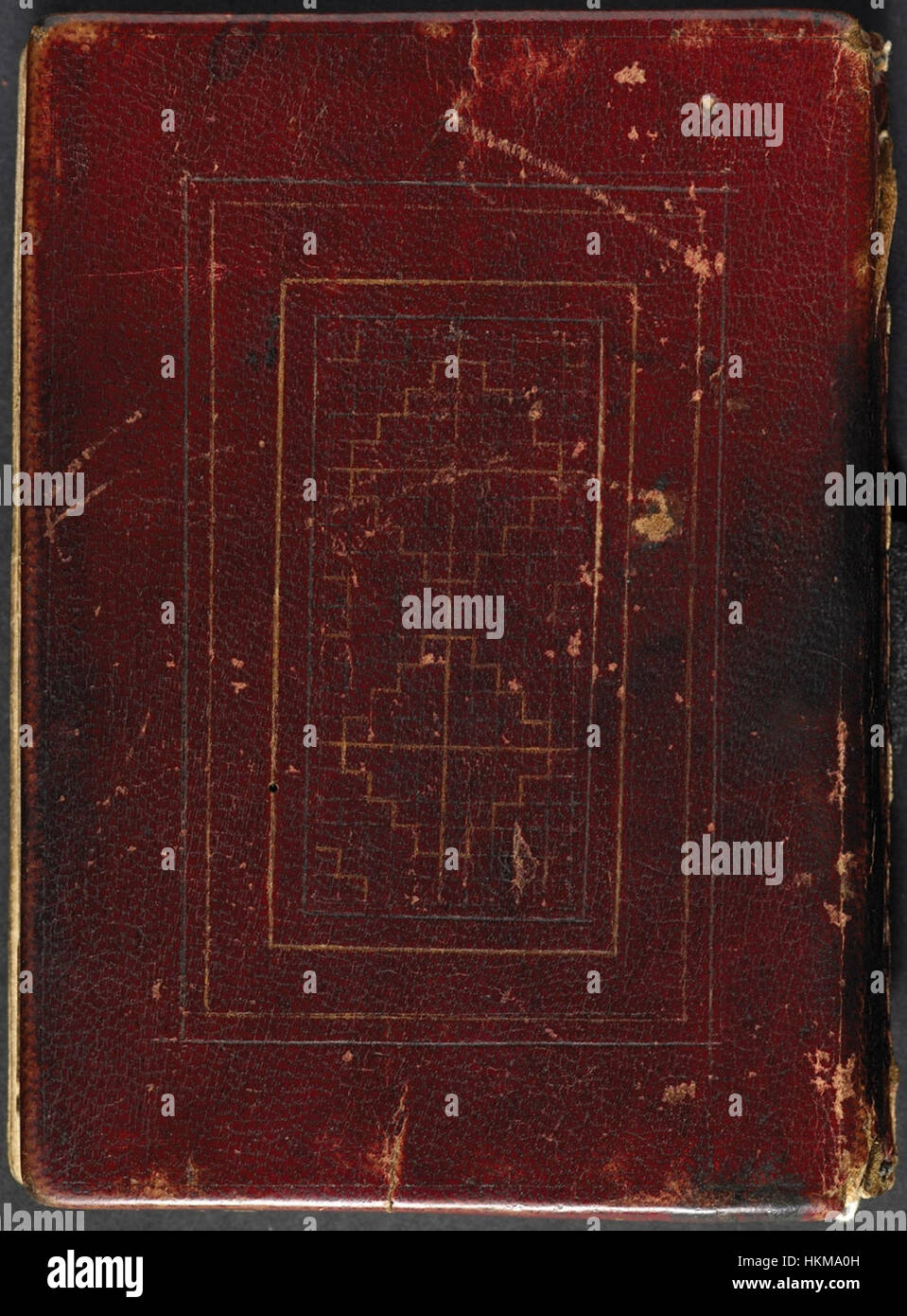 The back cover of the St. Cuthbert Gospel features intricate artwork ...