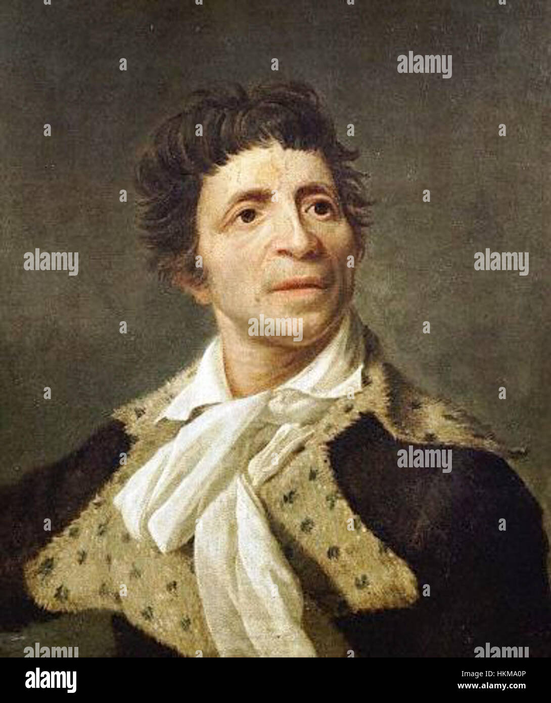 This bust-length portrait of Jean-Paul Marat (1743–1793) was created by ...