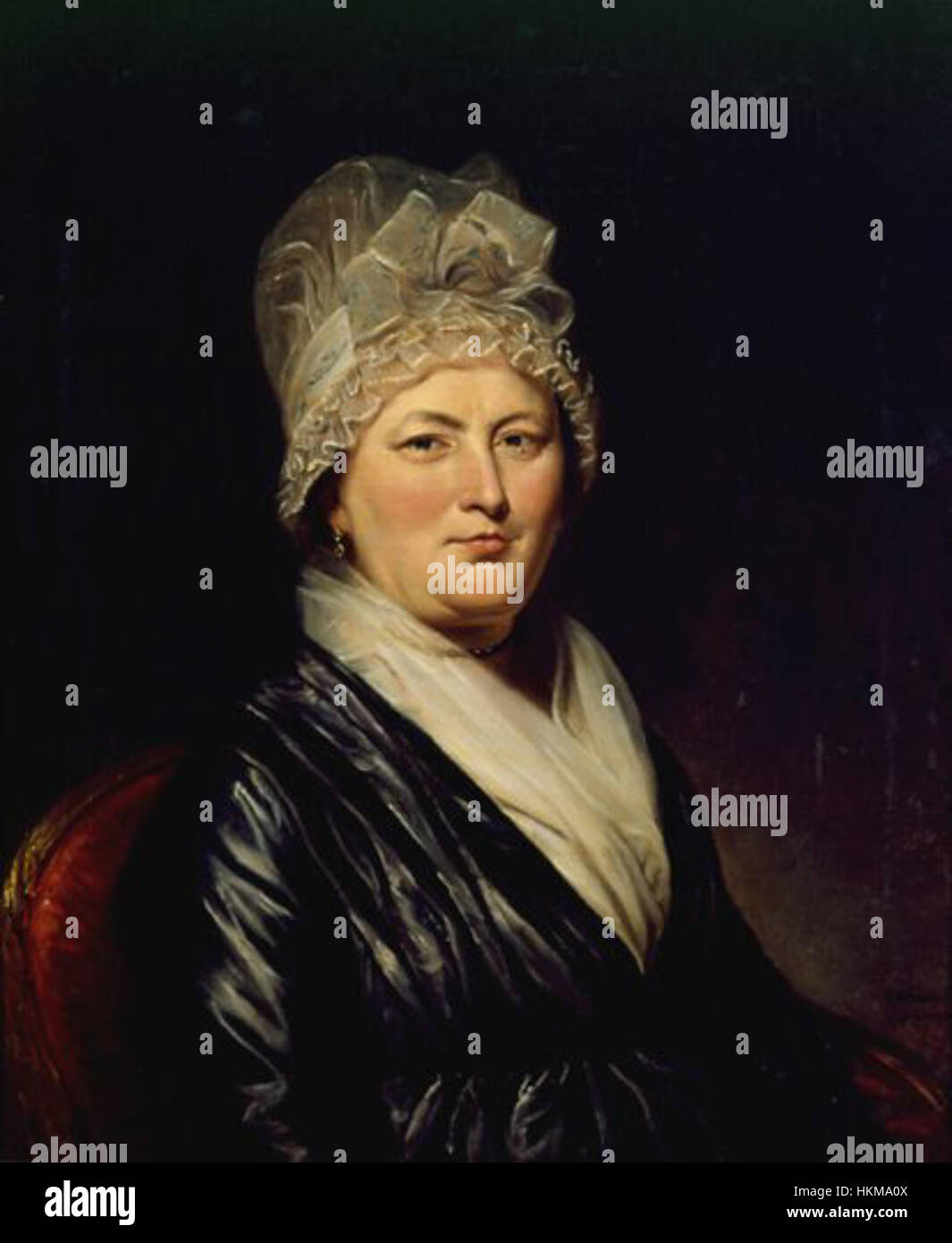 Charles Willson Peale's portrait of Anna de Peyster, displayed in the ...