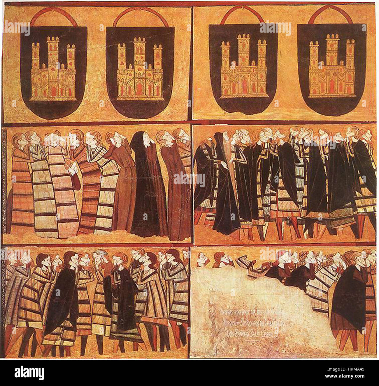 The detail of the 13th-century tomb of Don Sancho Saiz de Carillo ...