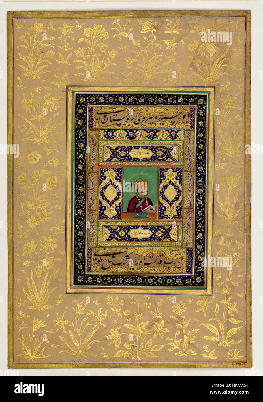 This portrait of Emperor Jahangir, painted by Abu'l Hasan around 1615 ...