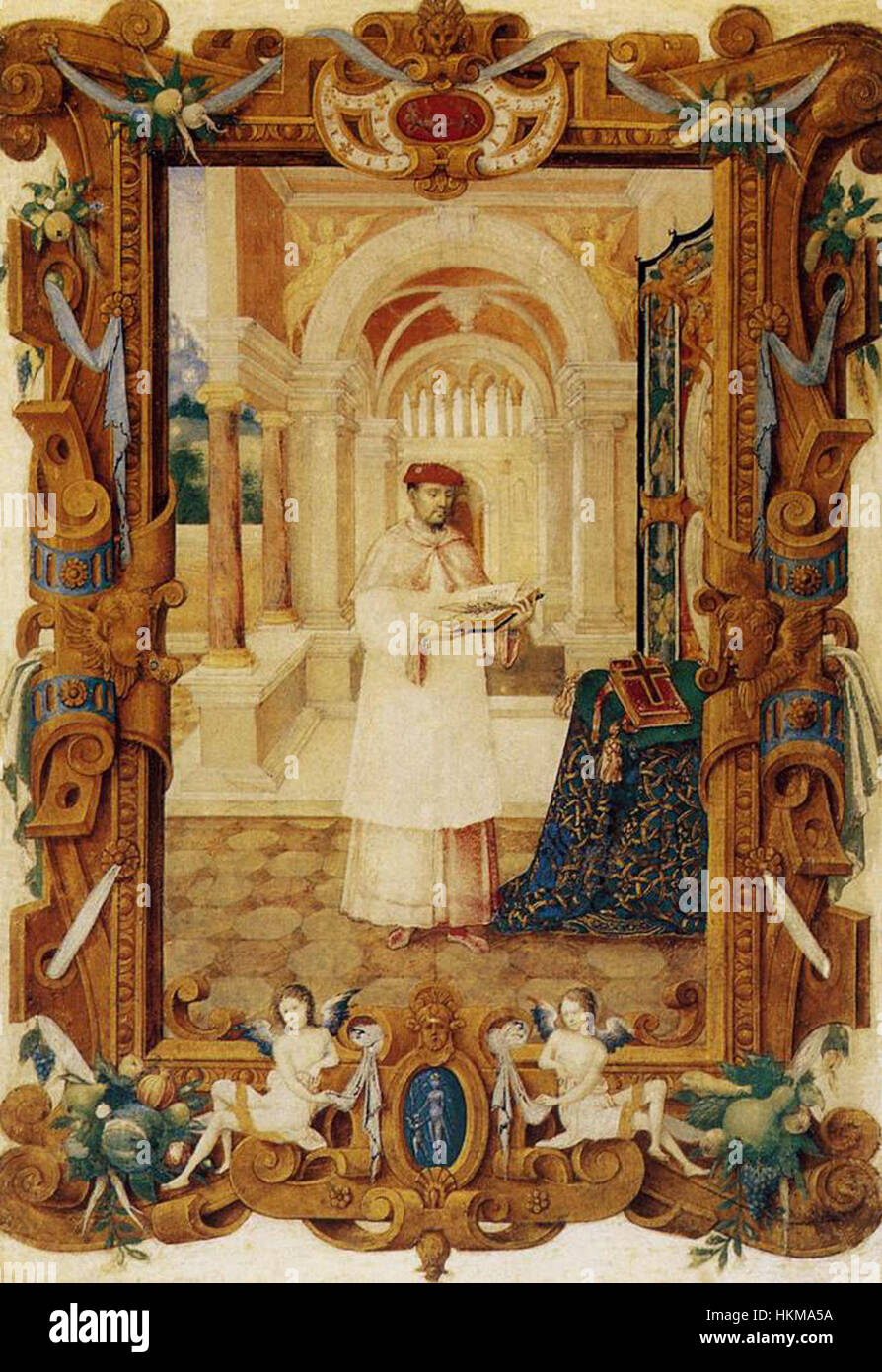 This painting from the 16th century features the Cardinal of Lorraine ...