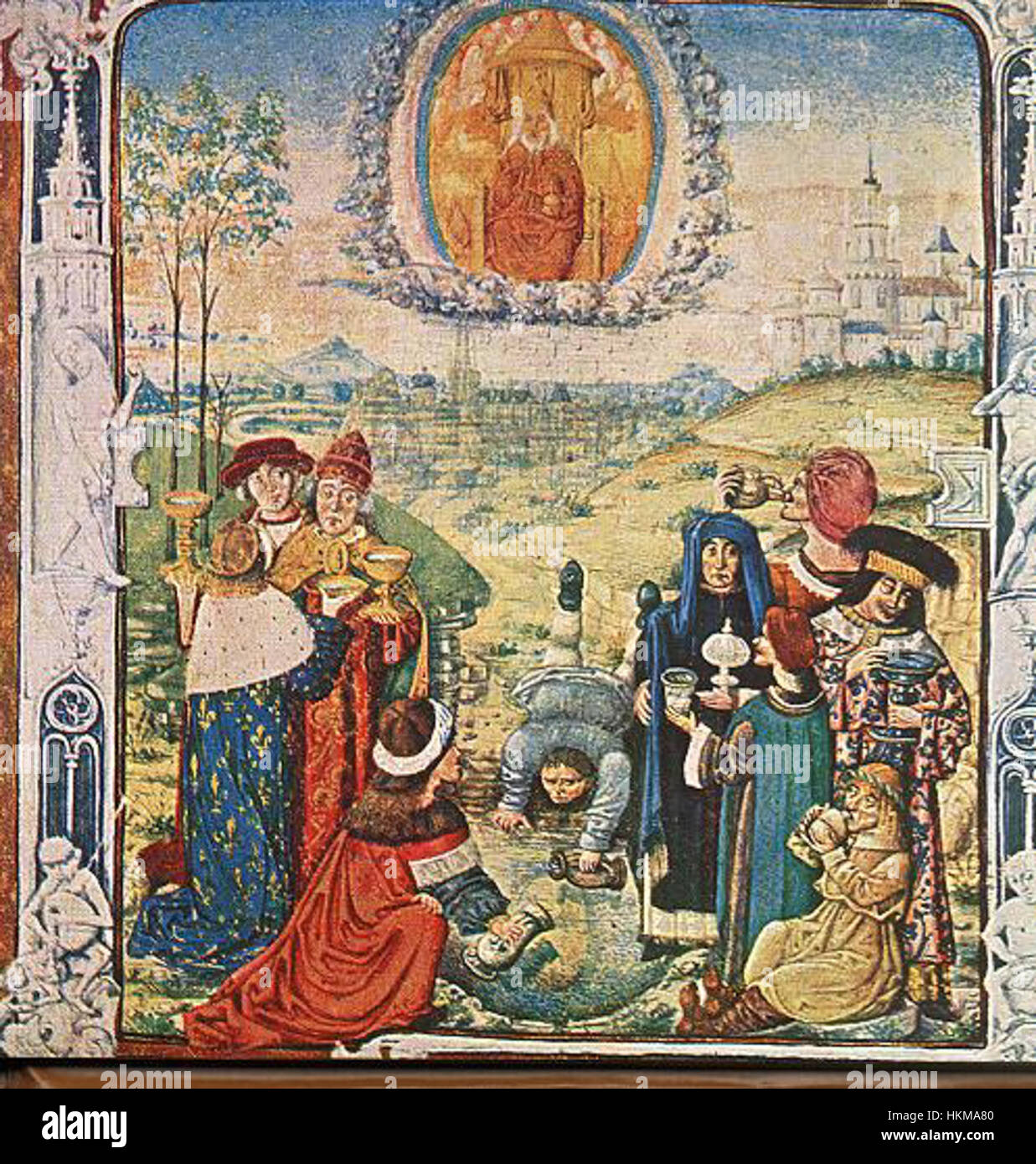 A work from the 15th century, representing the gradual development of ...