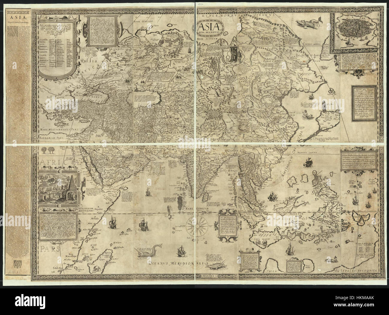 'Asiae Nova Descriptio' is a historical map illustrating the newly ...