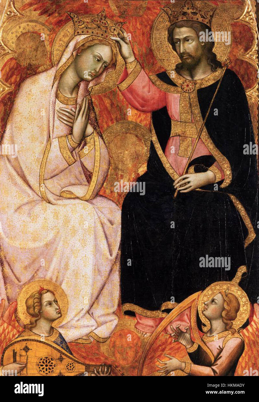 Bartoloâ€™s 'Coronation of the Virgin' is a religious oil painting ...